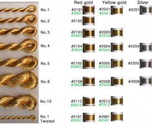 Japanese Embroidery Online Shop for Equipment and Materials - Gold ...